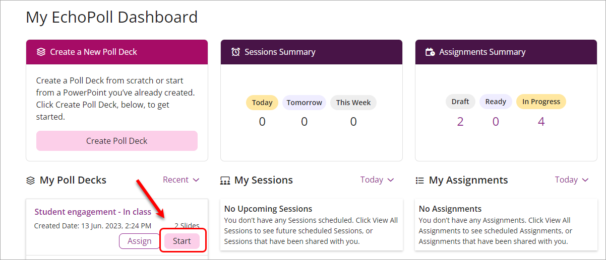 EchoPoll - Web environment (Original) - eLearning - University of Queensland